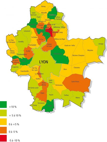 Grand Lyon : ces villes qui attirent de nouveaux habitants
