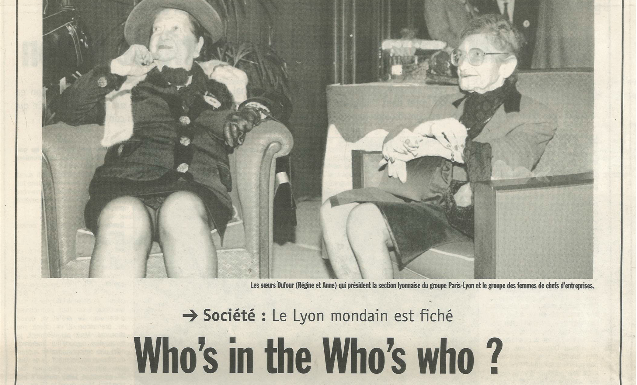 Il y a 20 ans : Who's in the who's who ? - Lyon Capitale