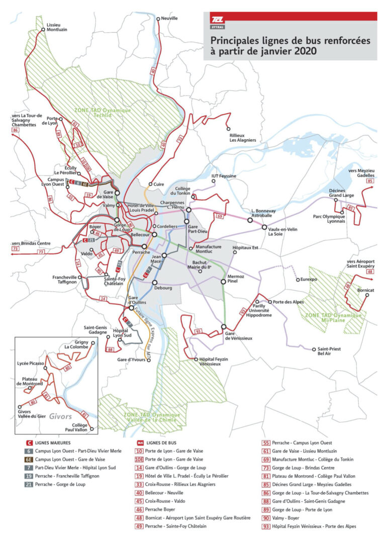 Lyon TCL : des nouvelles lignes de bus renforcées - Lyon Capitale