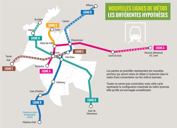 Une nouvelle ligne de métro, ou pas, dans la Métropole de Lyon : les ...
