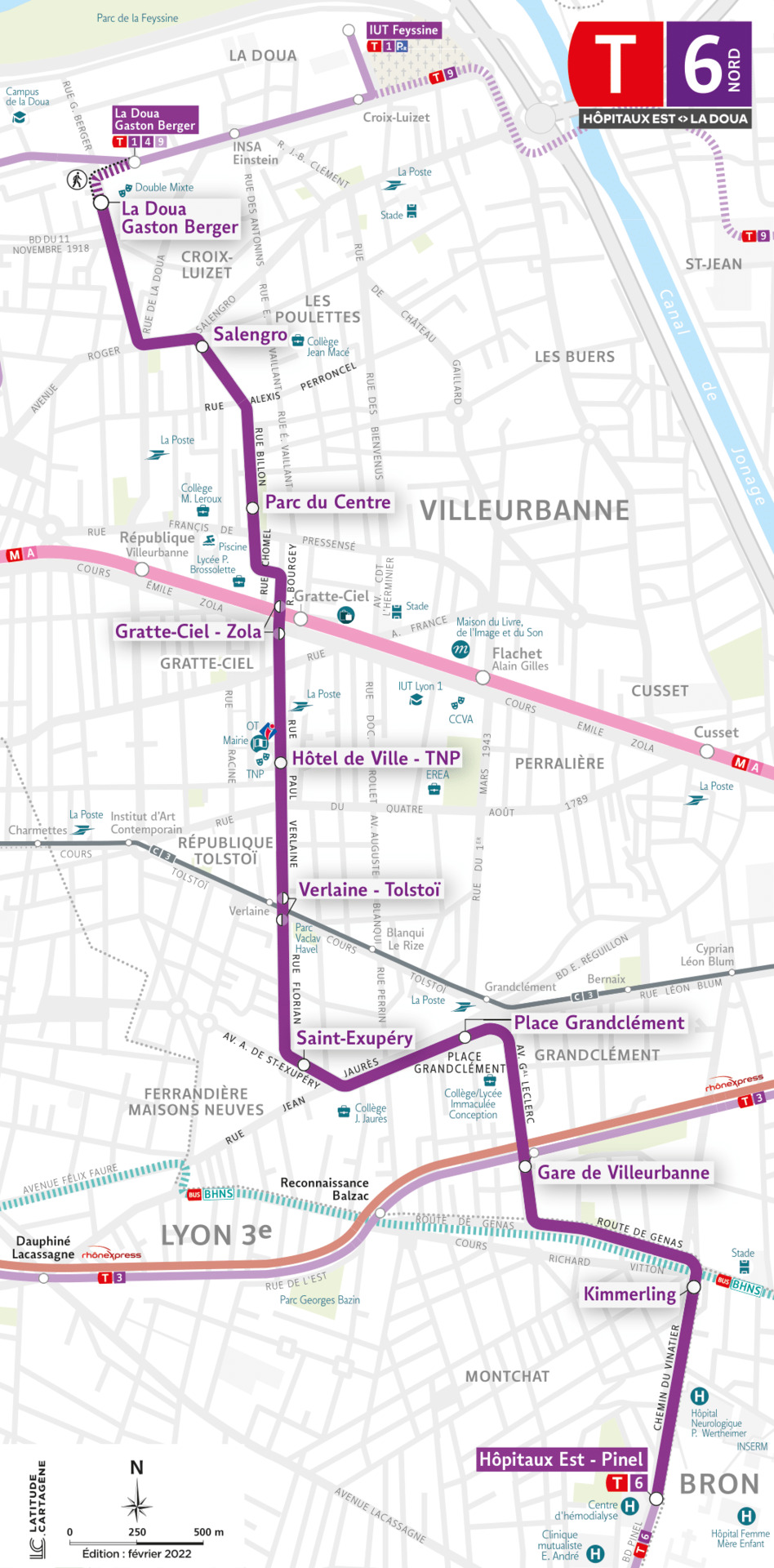 Métropole de Lyon : nouvelles stations du T6, travaux, tout ce qu'il faut savoir