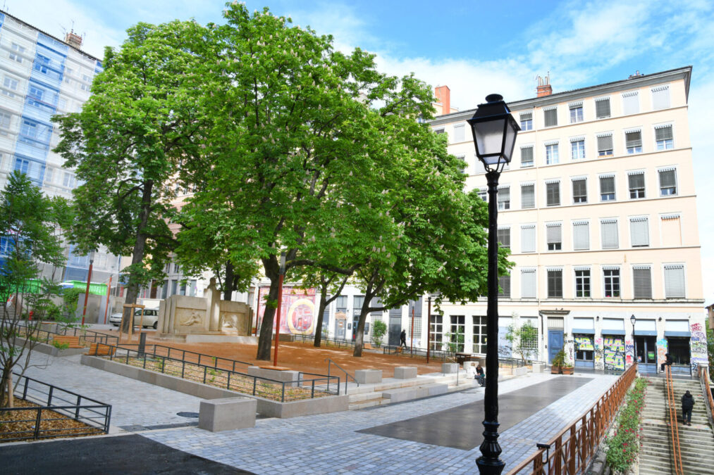 Piétonnisation et végétalisation pour la place du Chardonnet à Lyon