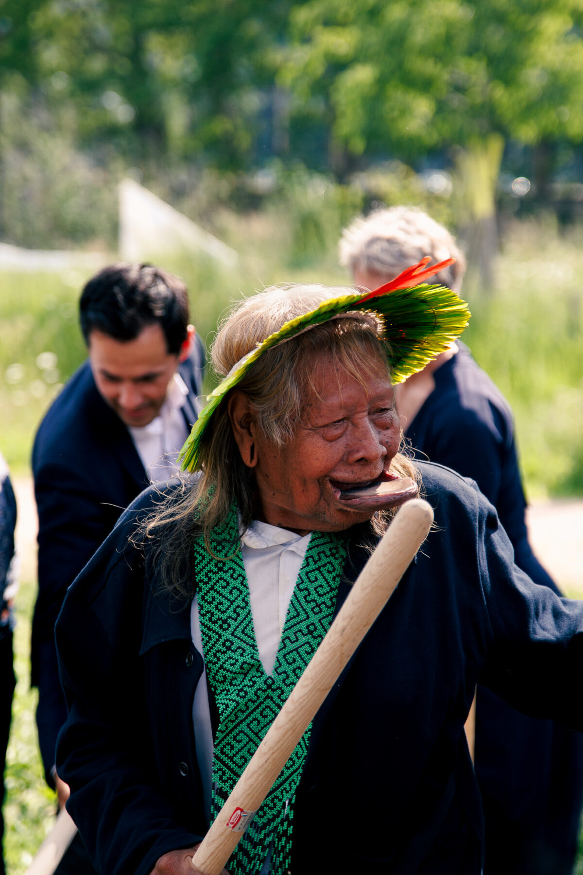 Le chef Raoni à Lyon pour sensibiliser sur la déforestation Le chef Raoni à Lyon pour sensibiliser sur la déforestation