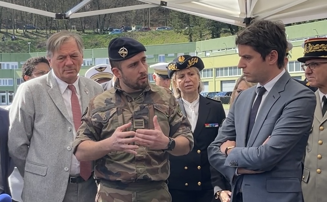 Rhône: Gabriel Attal découvre le "dispositif renforcé" des JO 2024
